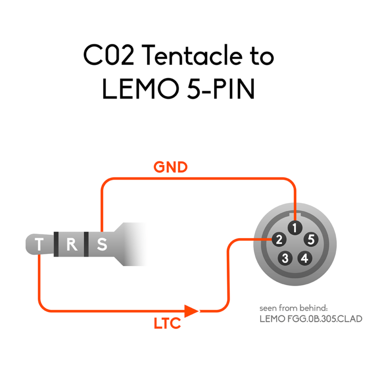 Tentacle to LEMO 5-pin - timecode cable | Tentacle Sync Shop
