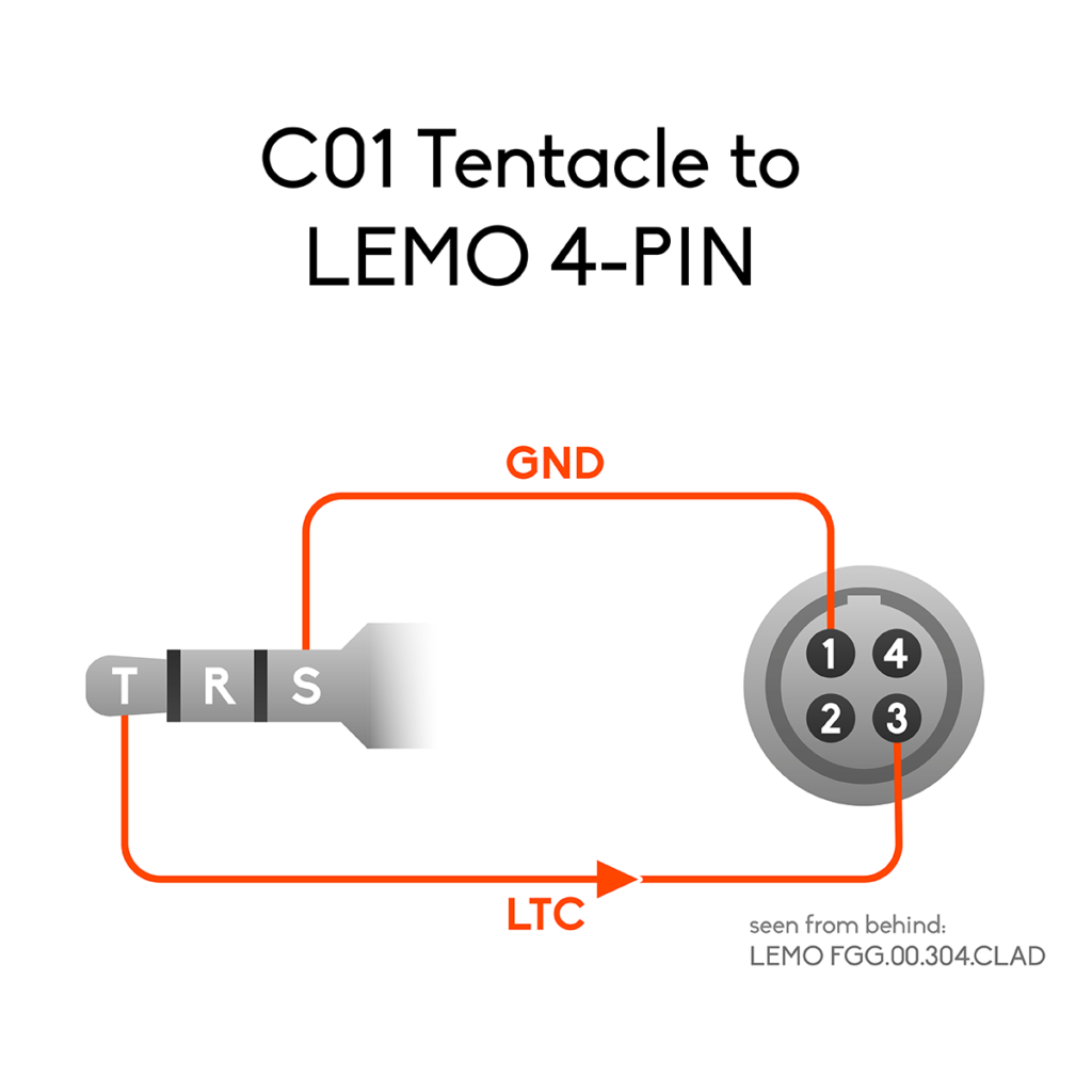 Tentacle to RED 4-pin - Timecode Cable | Tentacle Sync Shop
